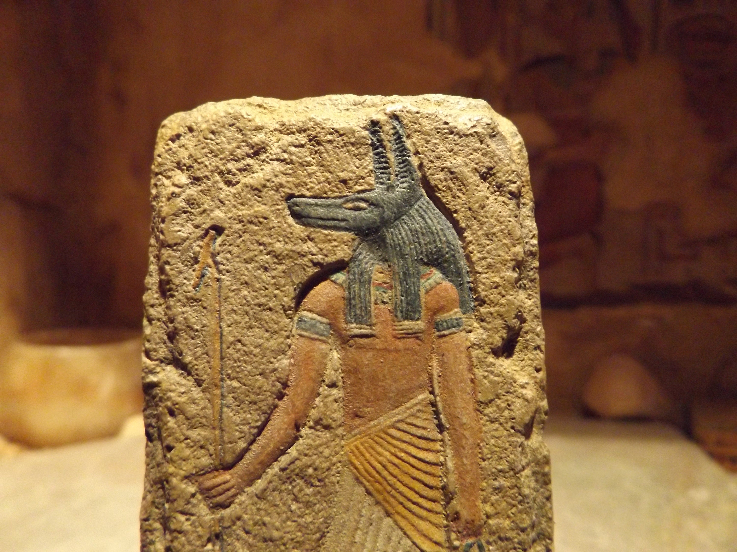 Egyptian art - Anubis - A relief sculpture of the ancient mummification ...
