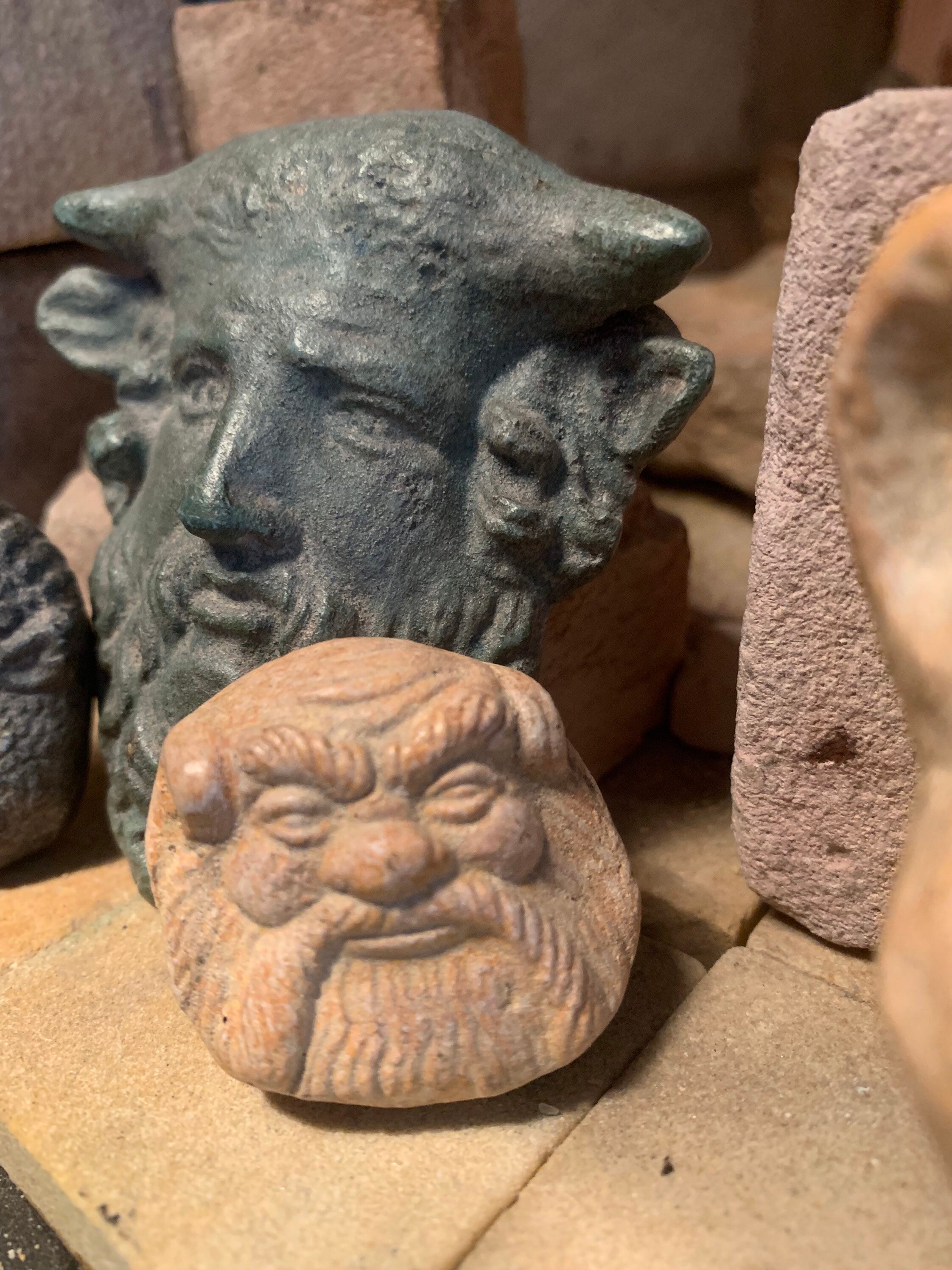 Satyr trio Achelous - Etruscan / Greek / Sculpture Statue set - Museum ...