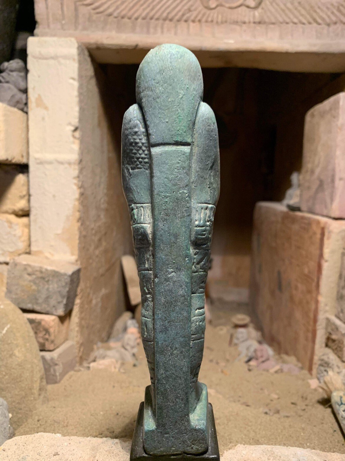 Egyptian statue - Ushabti / Shabti figure replica. 26th dynasty sculpture.