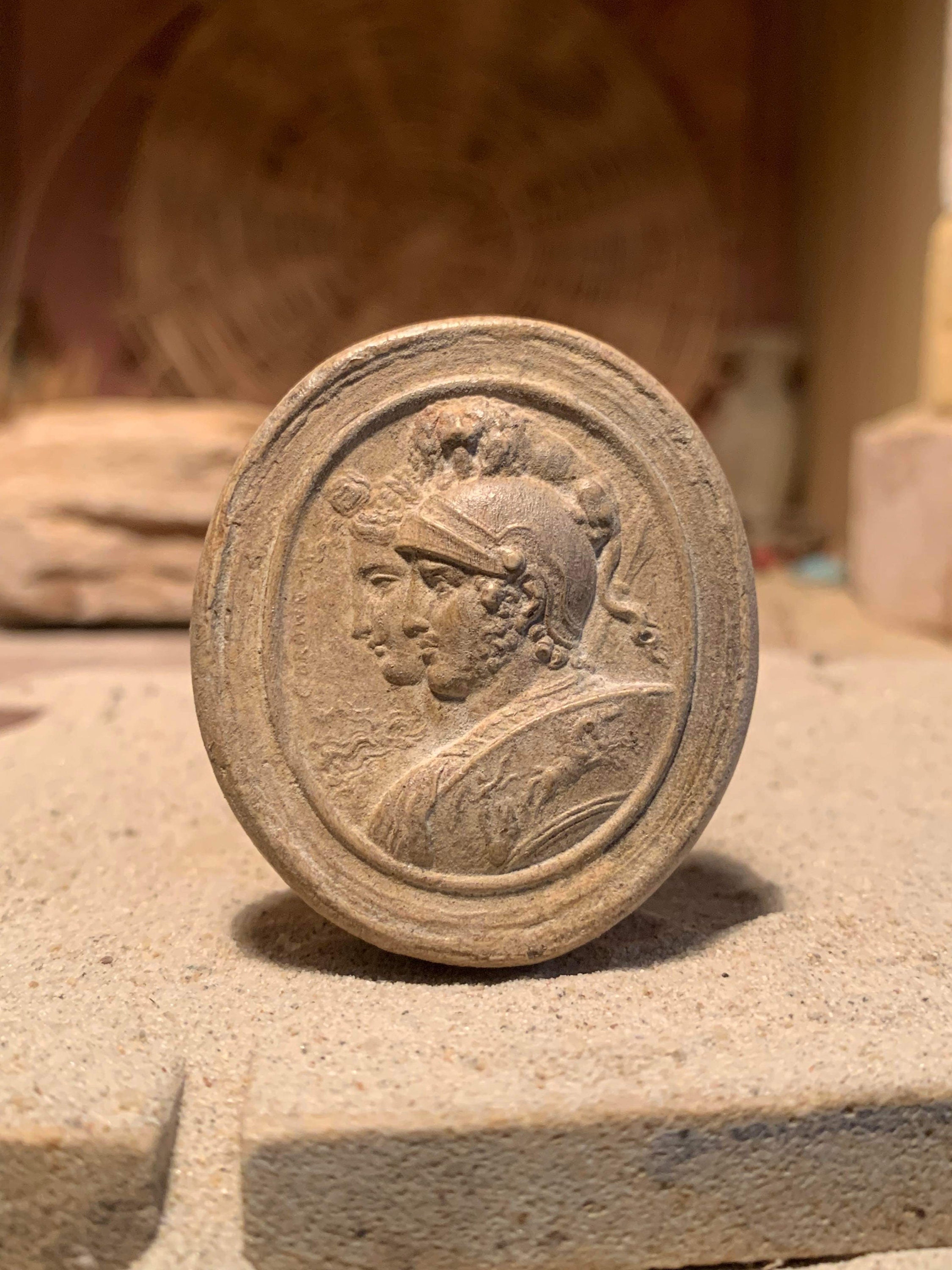 Mars and Bellona / Nerio - Greek / Roman gods cameo art. Also known as ...