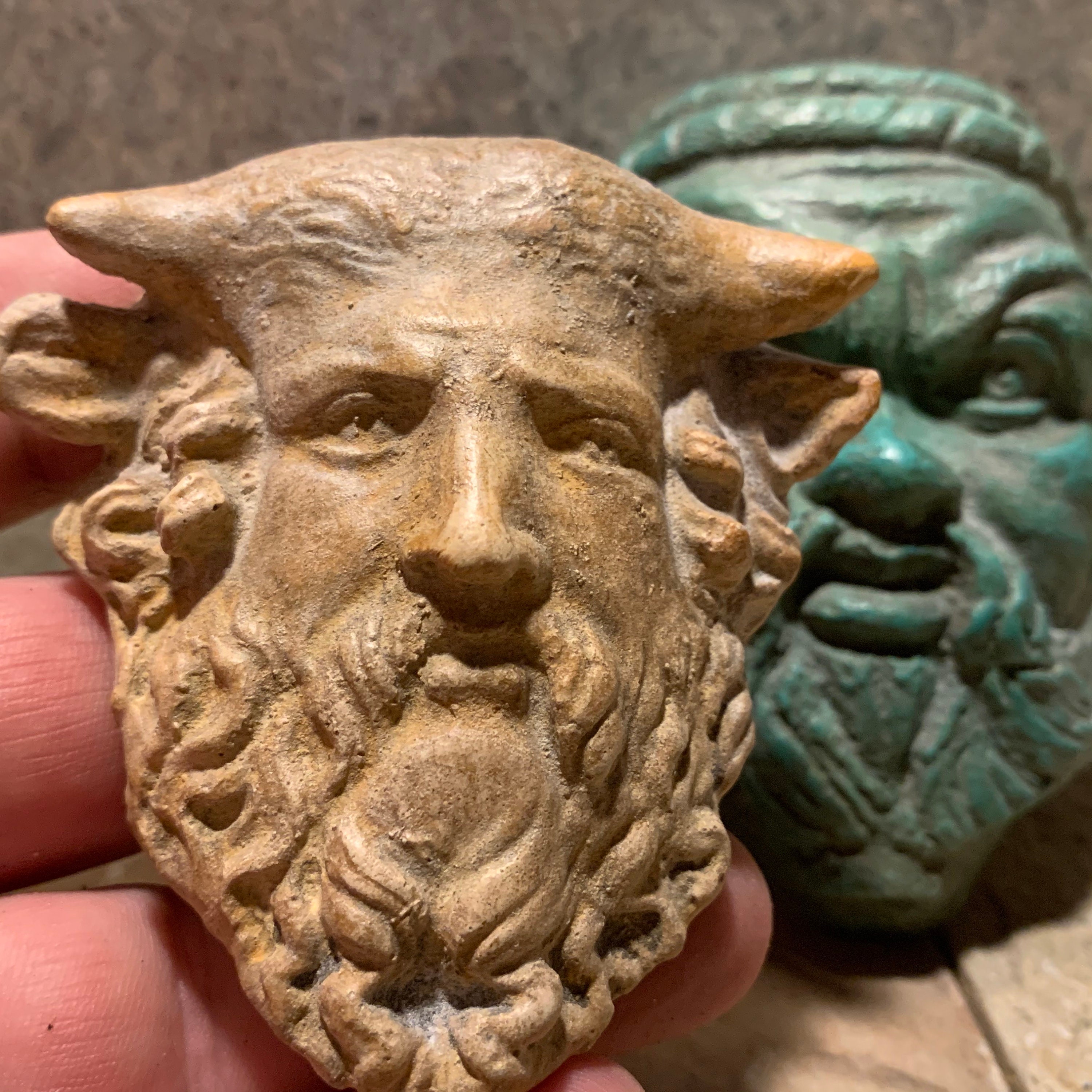 Satyr trio Achelous - Etruscan / Greek / Sculpture Statue set - Museum ...