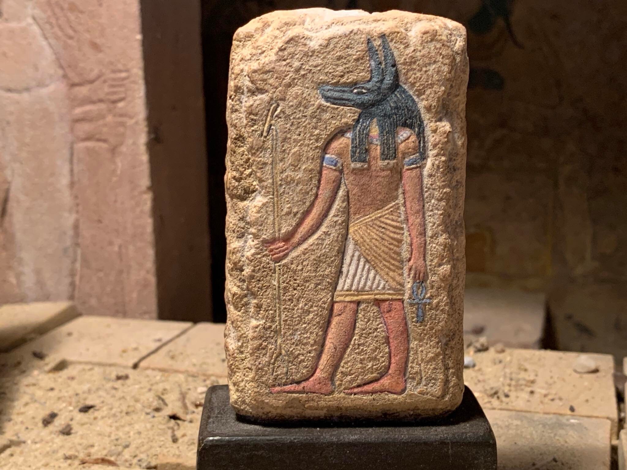 Egyptian art - Anubis - A relief sculpture of the ancient mummification ...