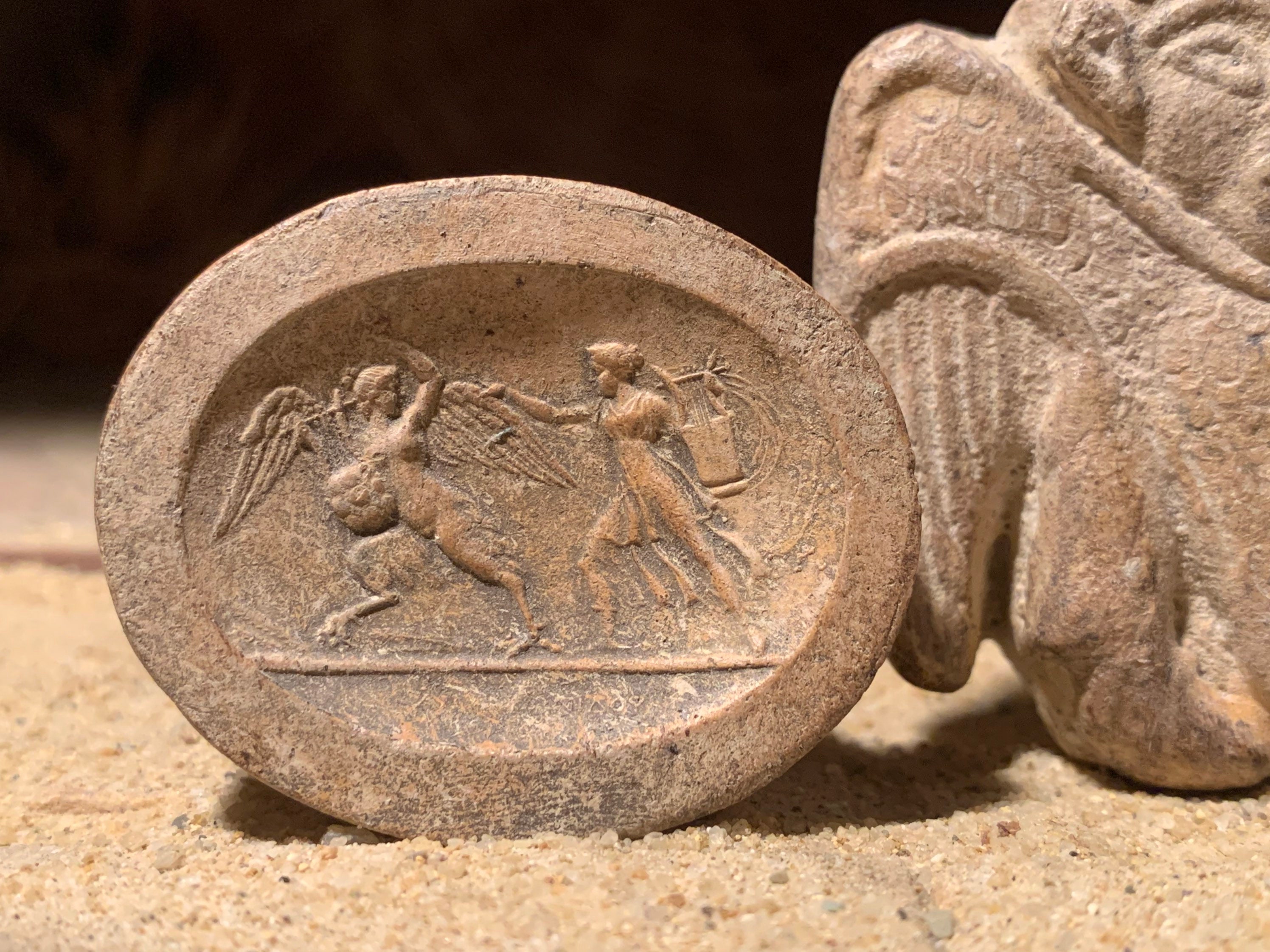 Harpy - Angel / Goddess of death amulet ( Crete / Knossos ) Artemis & Harpy