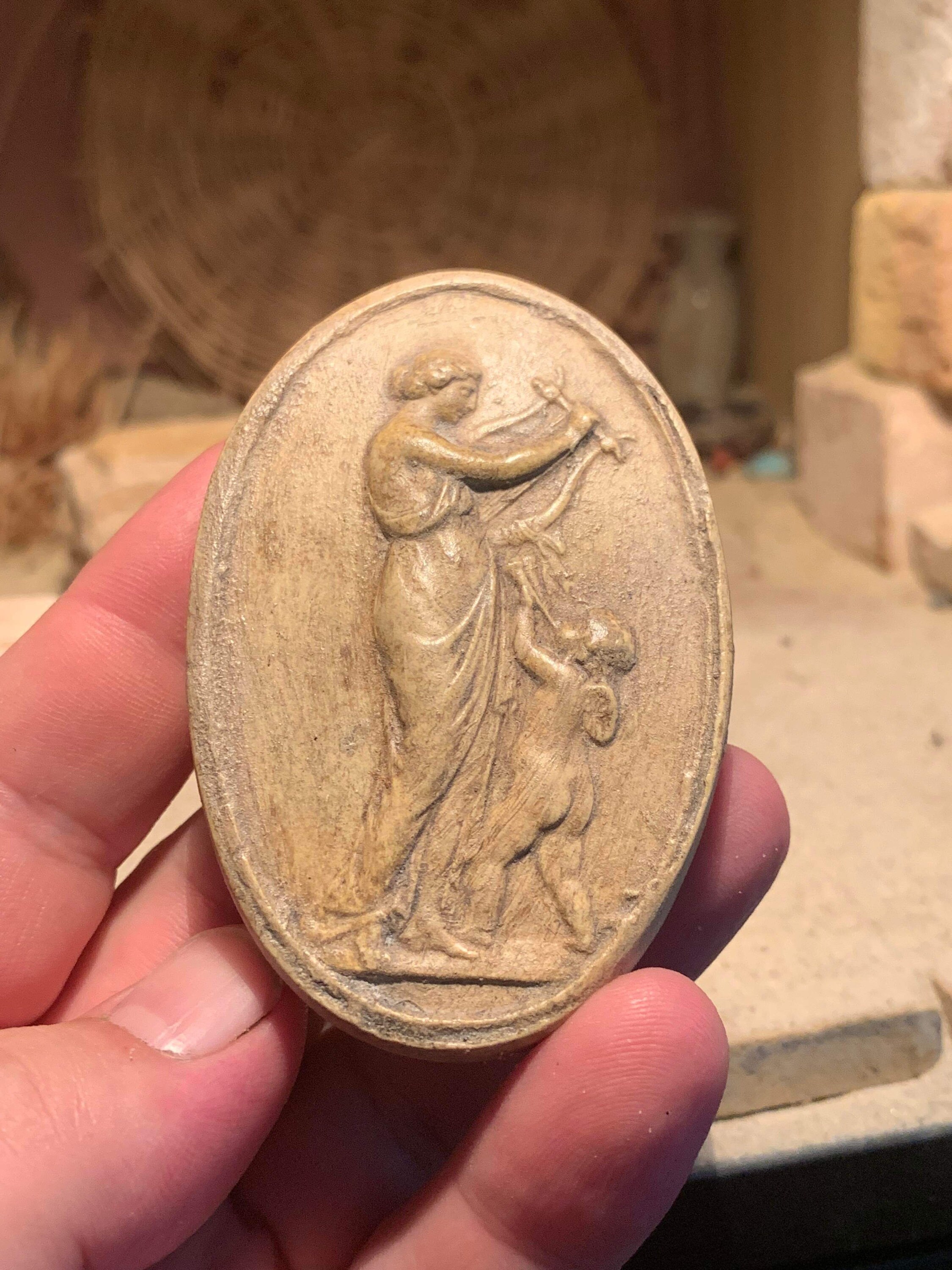 Artemis / Diana with Eros / Cupid - Greek / Roman cameo - Musical interlude