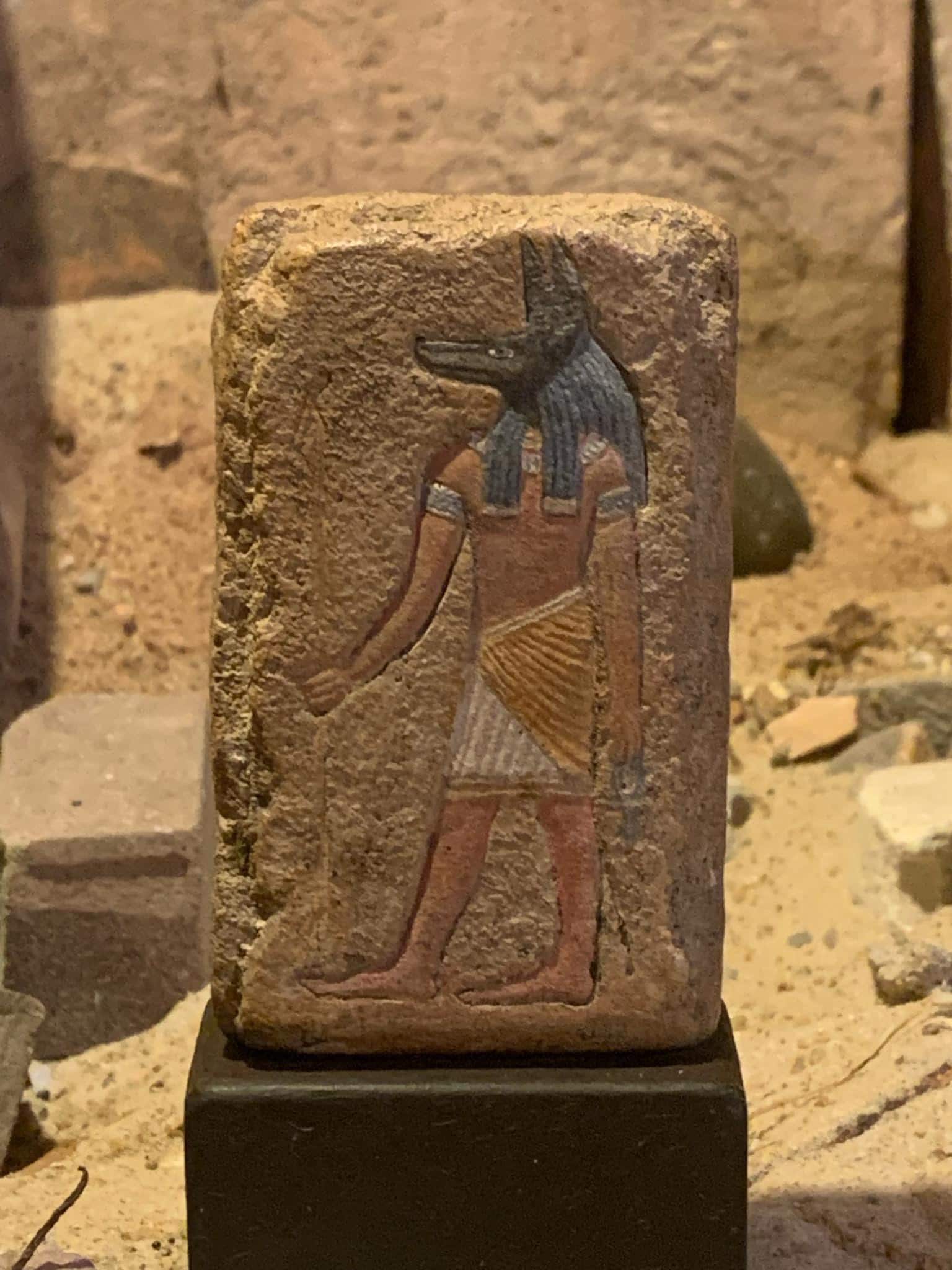 Egyptian art - Anubis - A relief sculpture of the ancient mummification ...