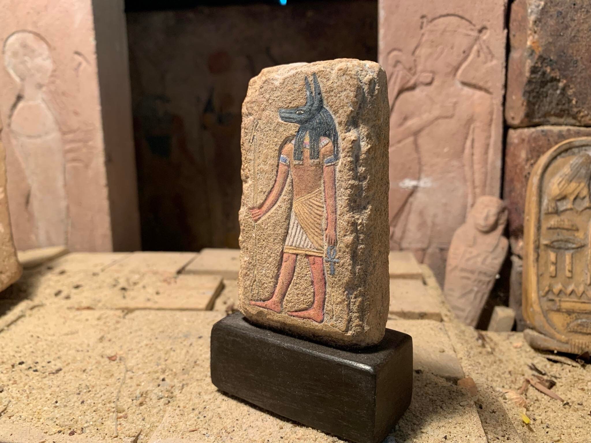 Egyptian art - Anubis - A relief sculpture of the ancient mummification ...