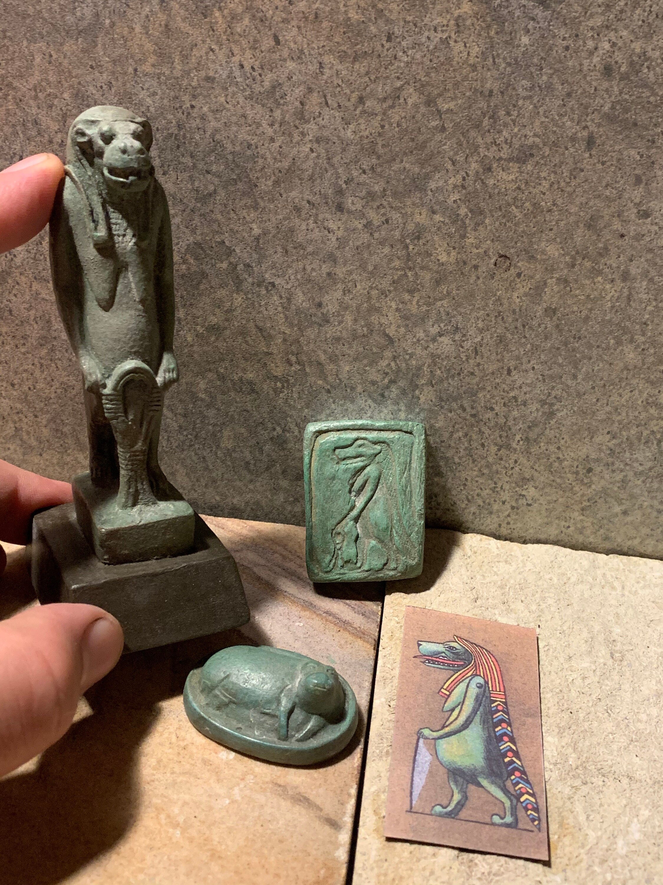 Egyptian statue Taweret - Hippopotamus.Protector Goddess of childbirth ...