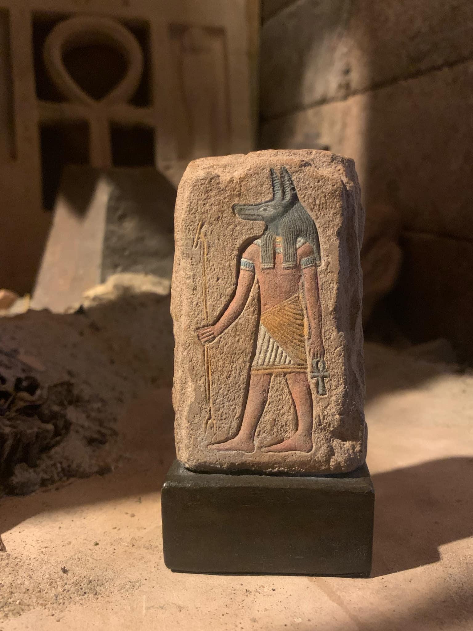 Egyptian art - Anubis - A relief sculpture of the ancient mummification ...