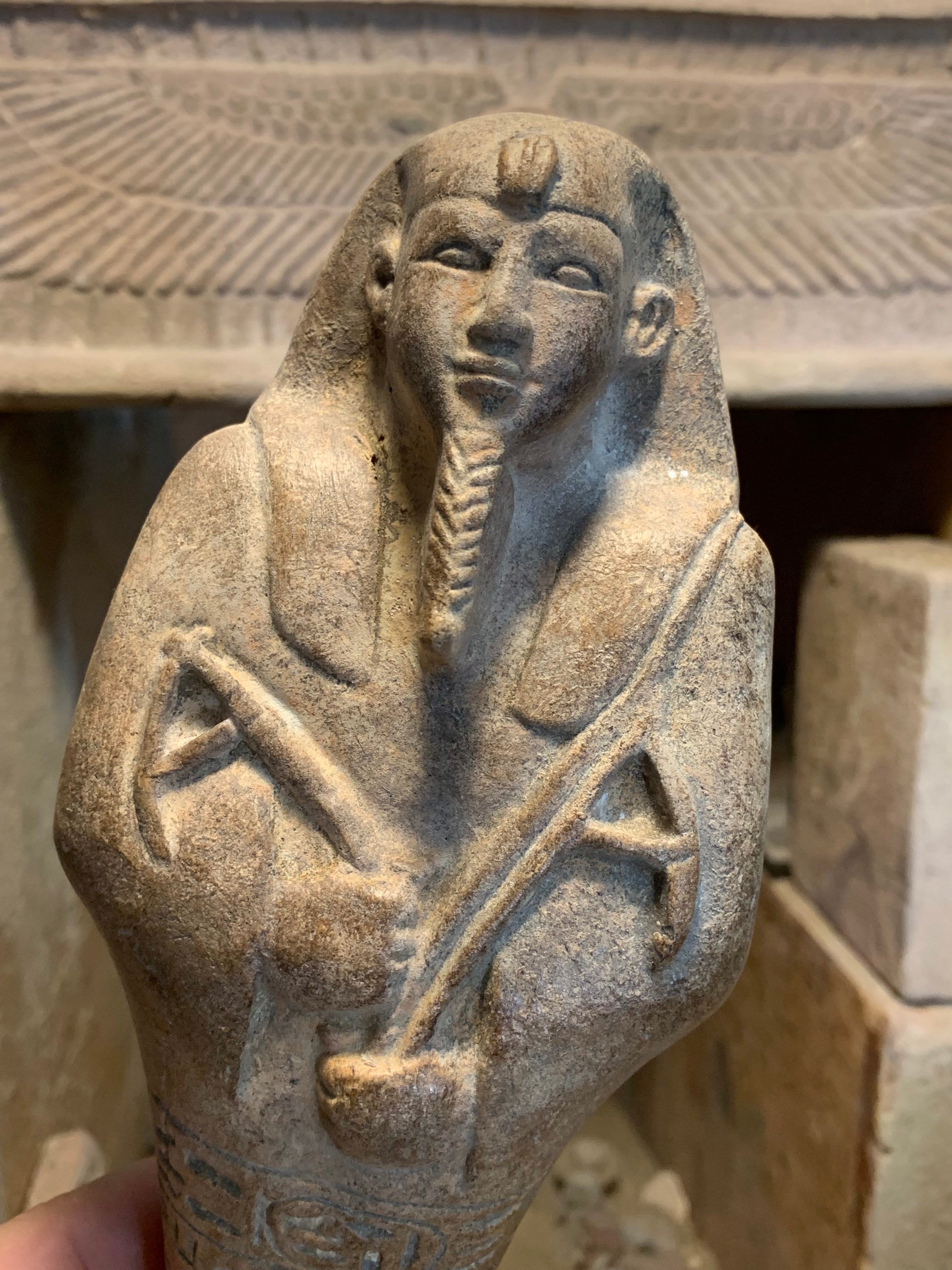 Egyptian statue ushabti figure of King Aspelta Nubian / Kushite ...