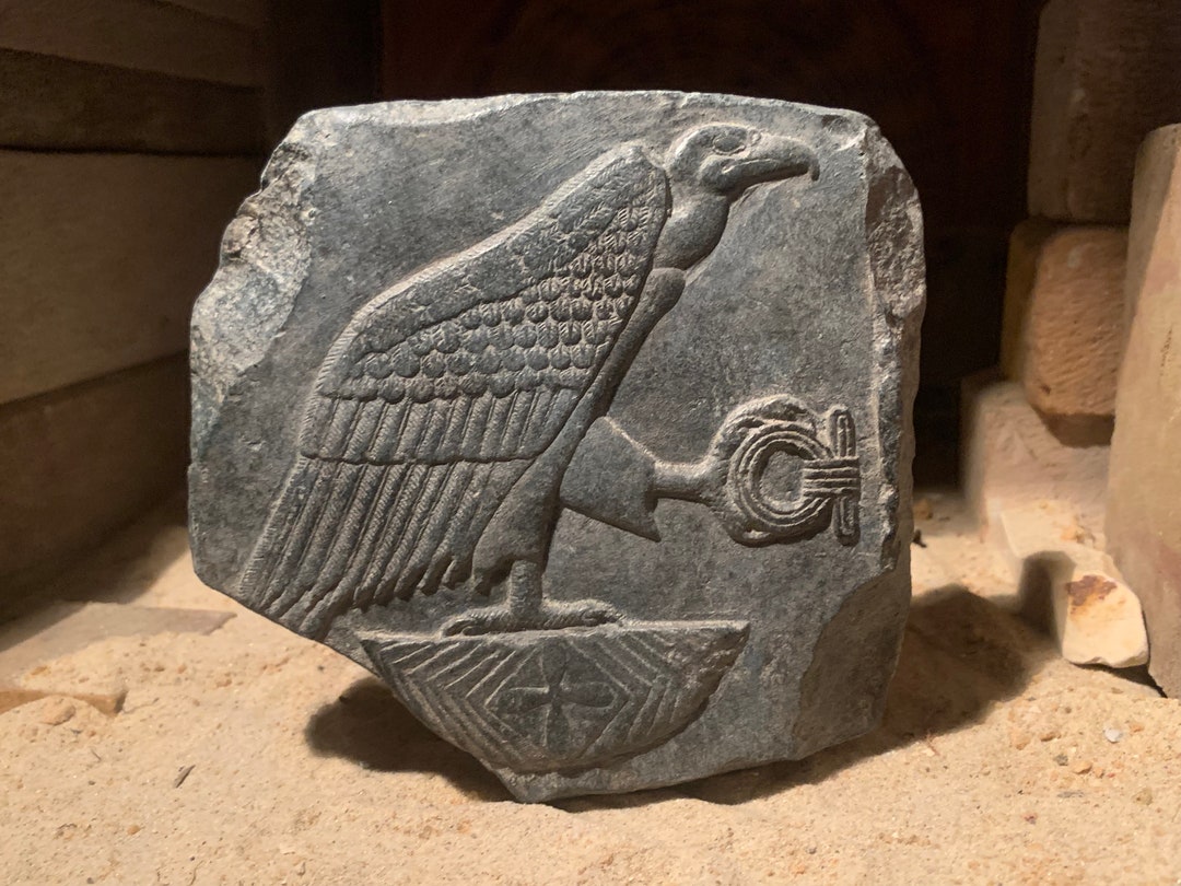 Egyptian Art / Sculpture Relief of Nekhbet Vulture Goddess Hierolglyph ...