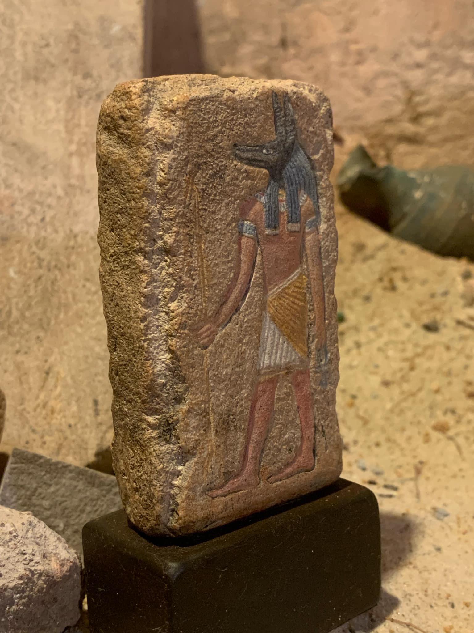 Egyptian art - Anubis - A relief sculpture of the ancient mummification ...