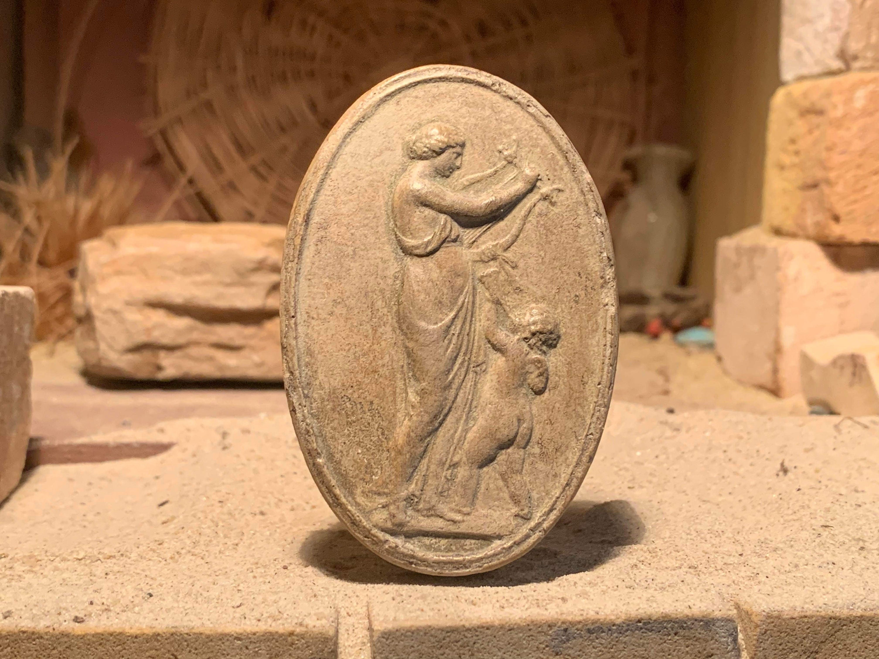 Artemis / Diana with Eros / Cupid - Greek / Roman cameo - Musical interlude