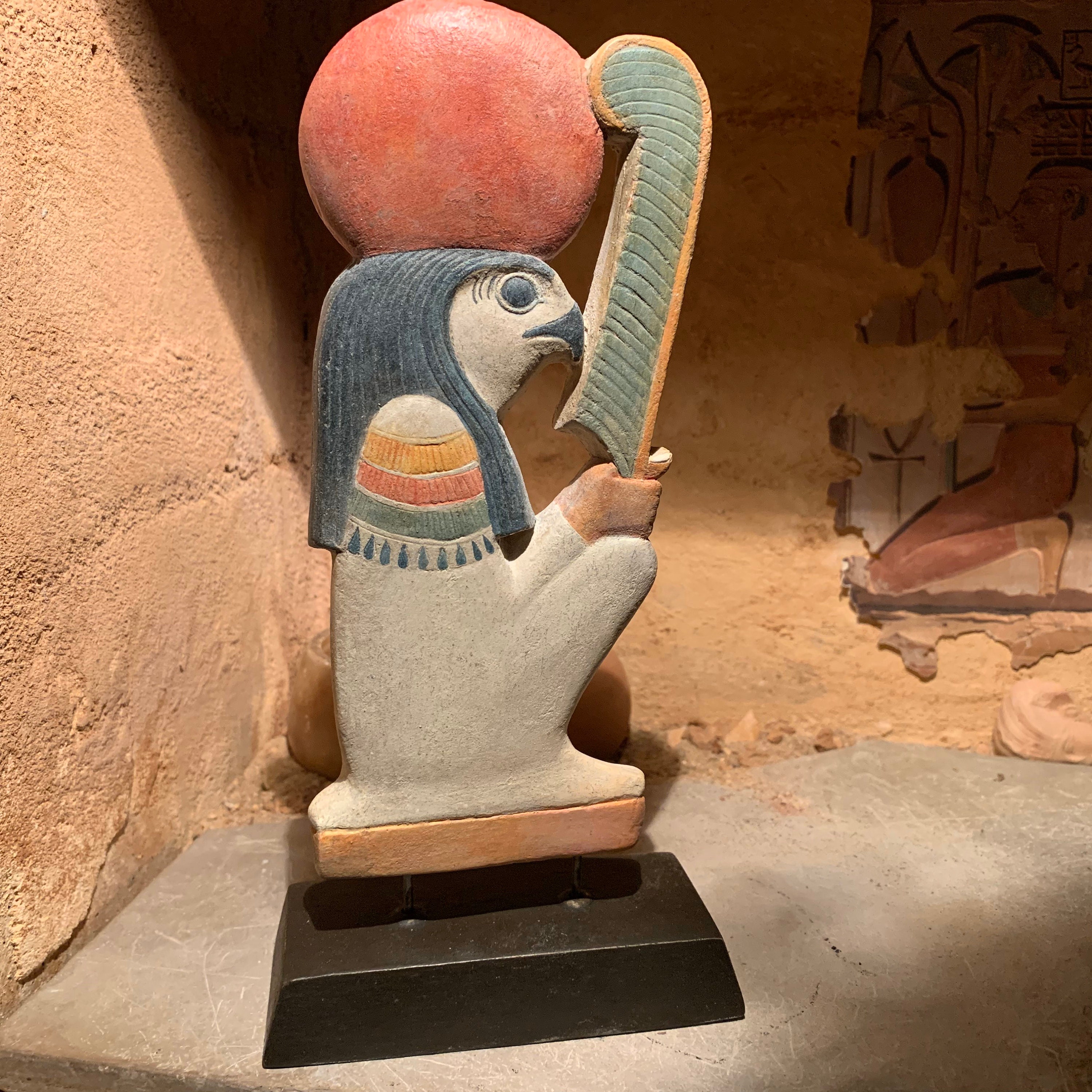 Egyptian relief sculpture replica of Ra - Horakhty.