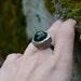 GREEN EYE Ring, Deep Green Simple Ring, Rustic Ring, Nostalgic Jewelry ...