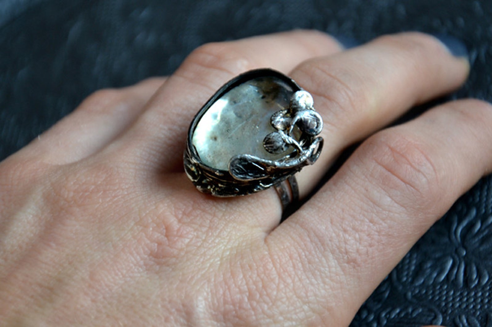 Elegant Retro Ring ICE CRYSTAL Classic Elegance Ring With - Etsy