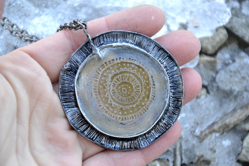 ETHNIC Statement Necklace Aged Silver Necklace Primitive | Etsy