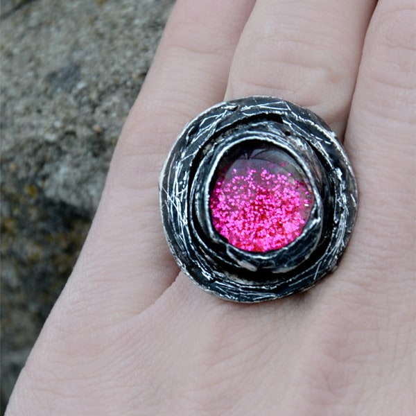 Fuchsia Ring - Etsy