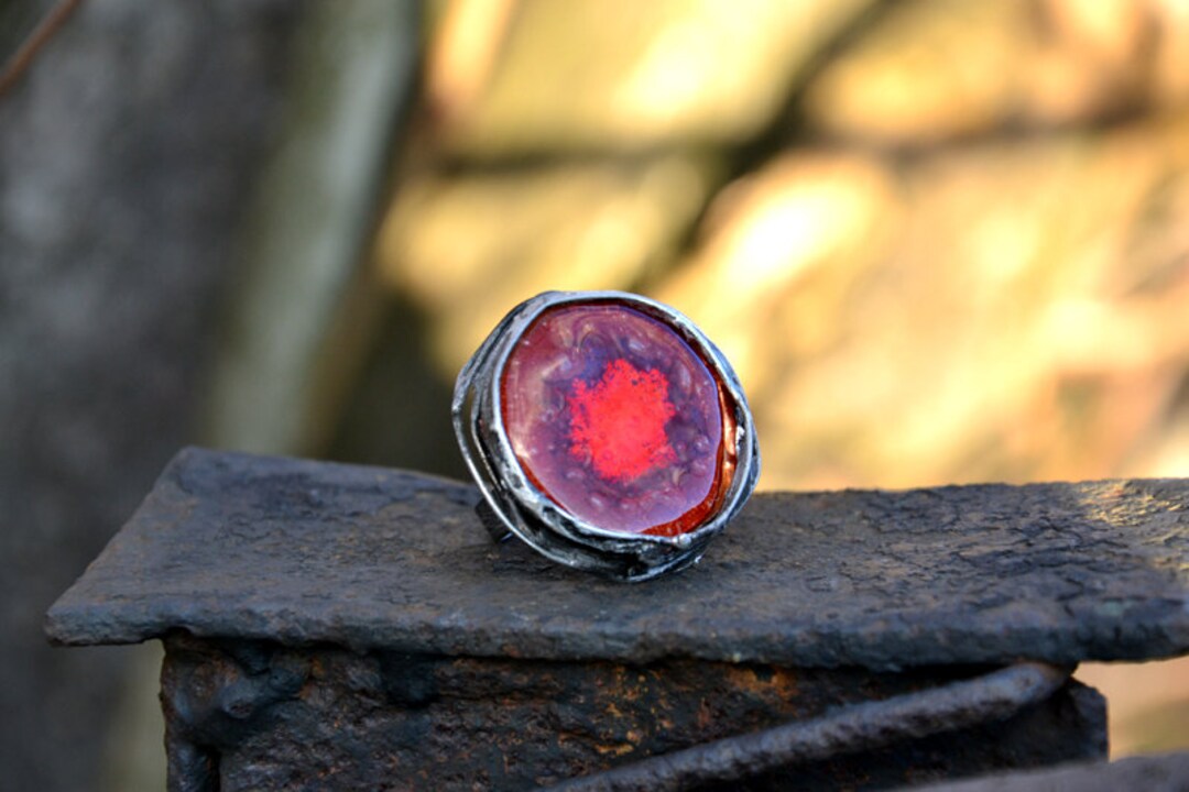 Bohemian Ring, SUNSET, Mysterious Ring, Statement Ring, Adjustable Ring ...