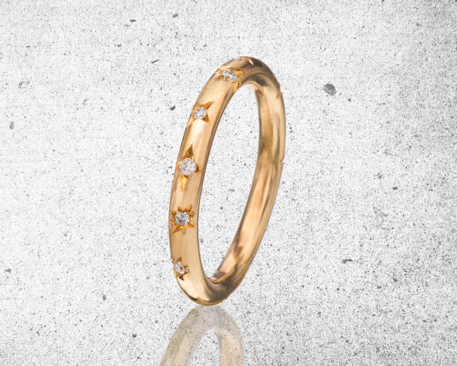 Gold Classic Diamond Stars Ring The Little Prince Ring | Etsy