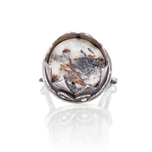 Bear Trap Ring W/ Astrophyllite Stone - Sterling Silver, Crystal ...