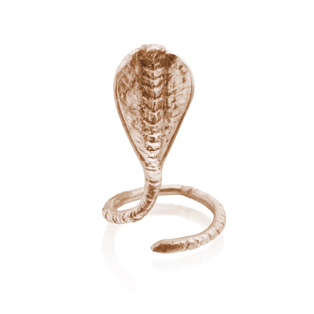 Gold Cobra Ring - Gold Snake Ring, Animal Ring, Statement Ring, Unique ...