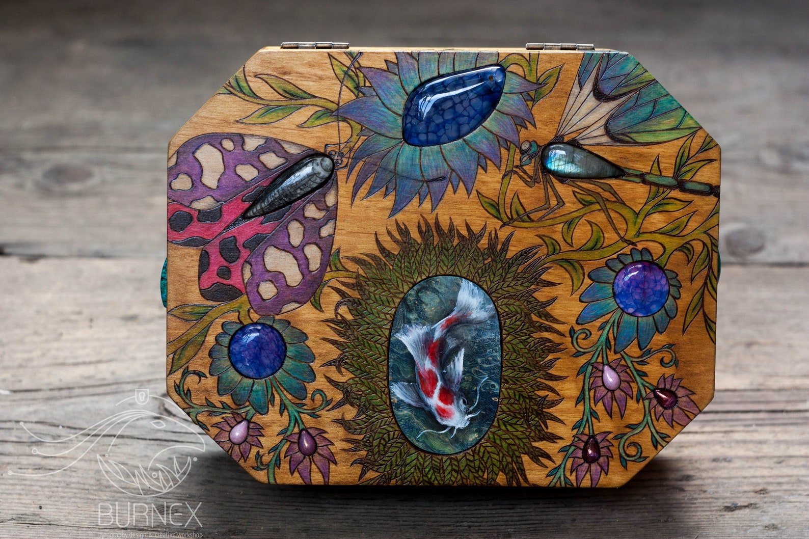 EXAMPLE LISTING Wooden Custom Treasury Box OOAK Engraved - Etsy