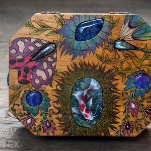 EXAMPLE LISTING! Wooden Custom Treasury Box | OOAK | Engraved Wooden ...