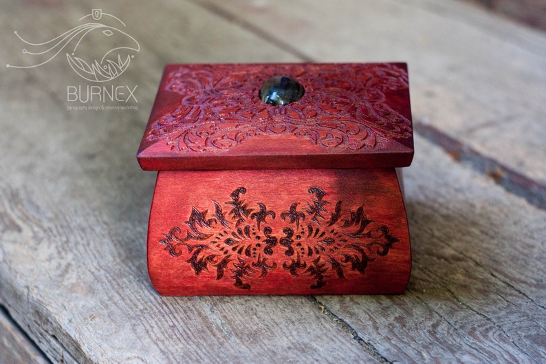 Wooden Beautiful Vintage Jewelry Box Custom Keepsake Box - Etsy