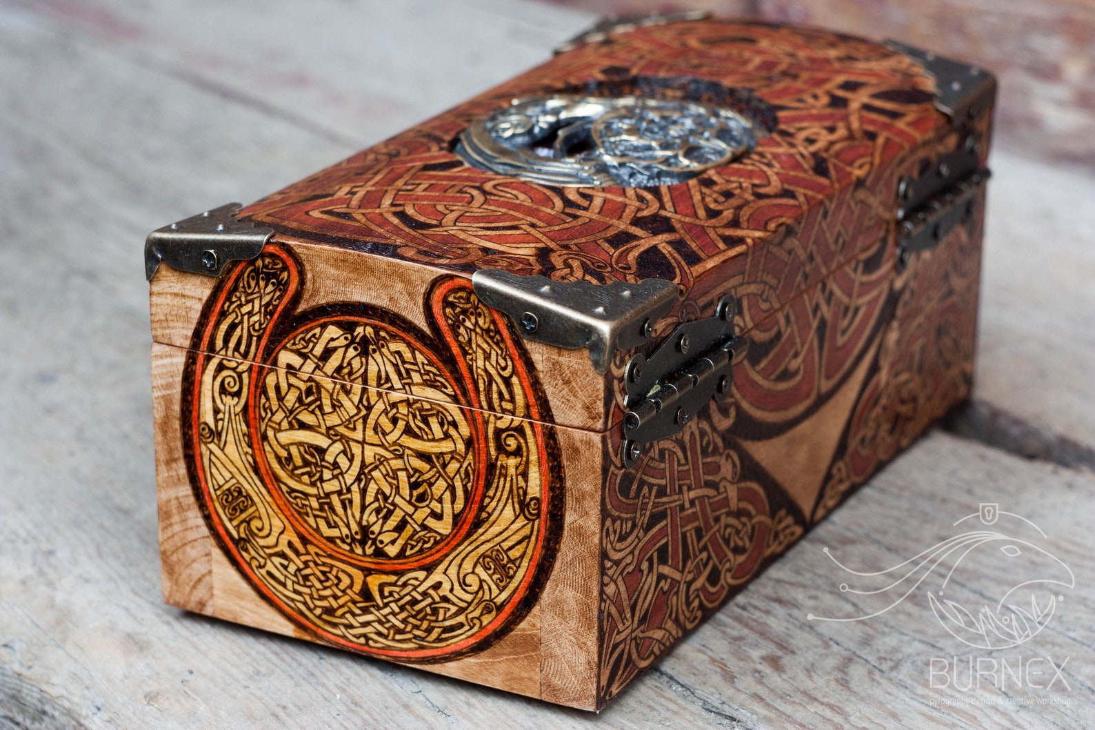 Viking shield box wooden crafted vintage jewelry box | Etsy