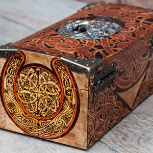 Viking shield box wooden crafted vintage jewelry box | Etsy