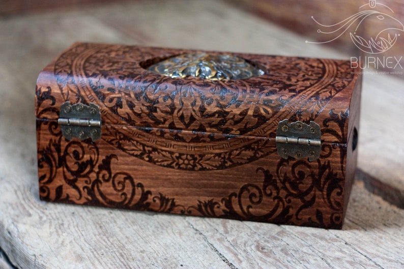 Wooden Custom Stylish Box Dragon Chest Engraved Wooden Box - Etsy
