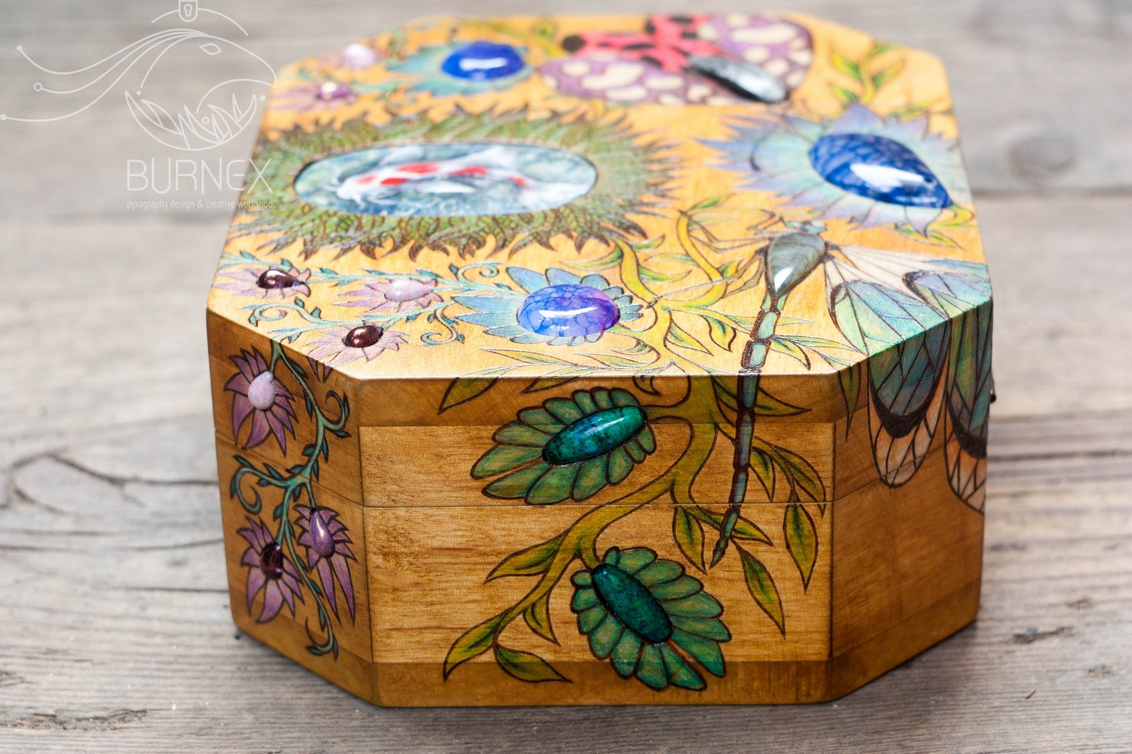 EXAMPLE LISTING Wooden Custom Treasury Box OOAK Engraved - Etsy