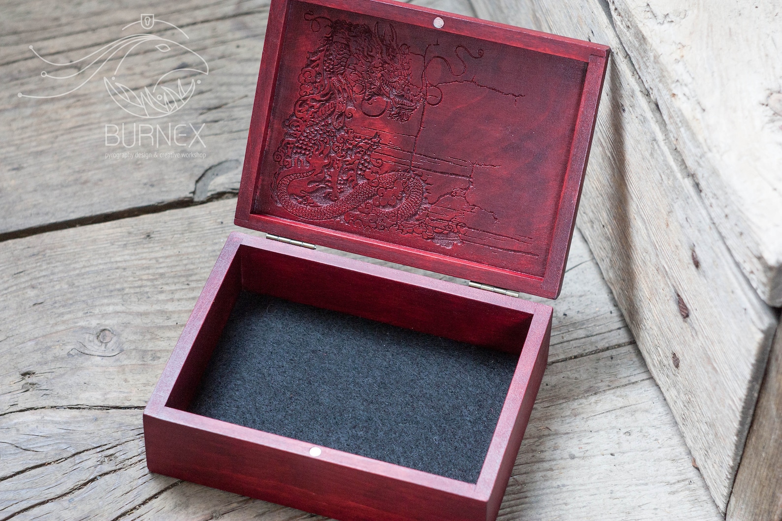 Om Dragon Box Wooden Custom Tarot Box Om Mani Padme Hum | Etsy