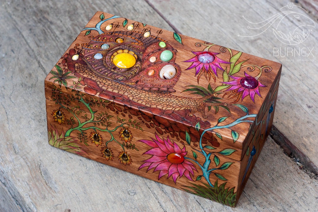 EXAMPLE LISTING! Wooden Custom Treasury Box | Engraved Wooden Box ...