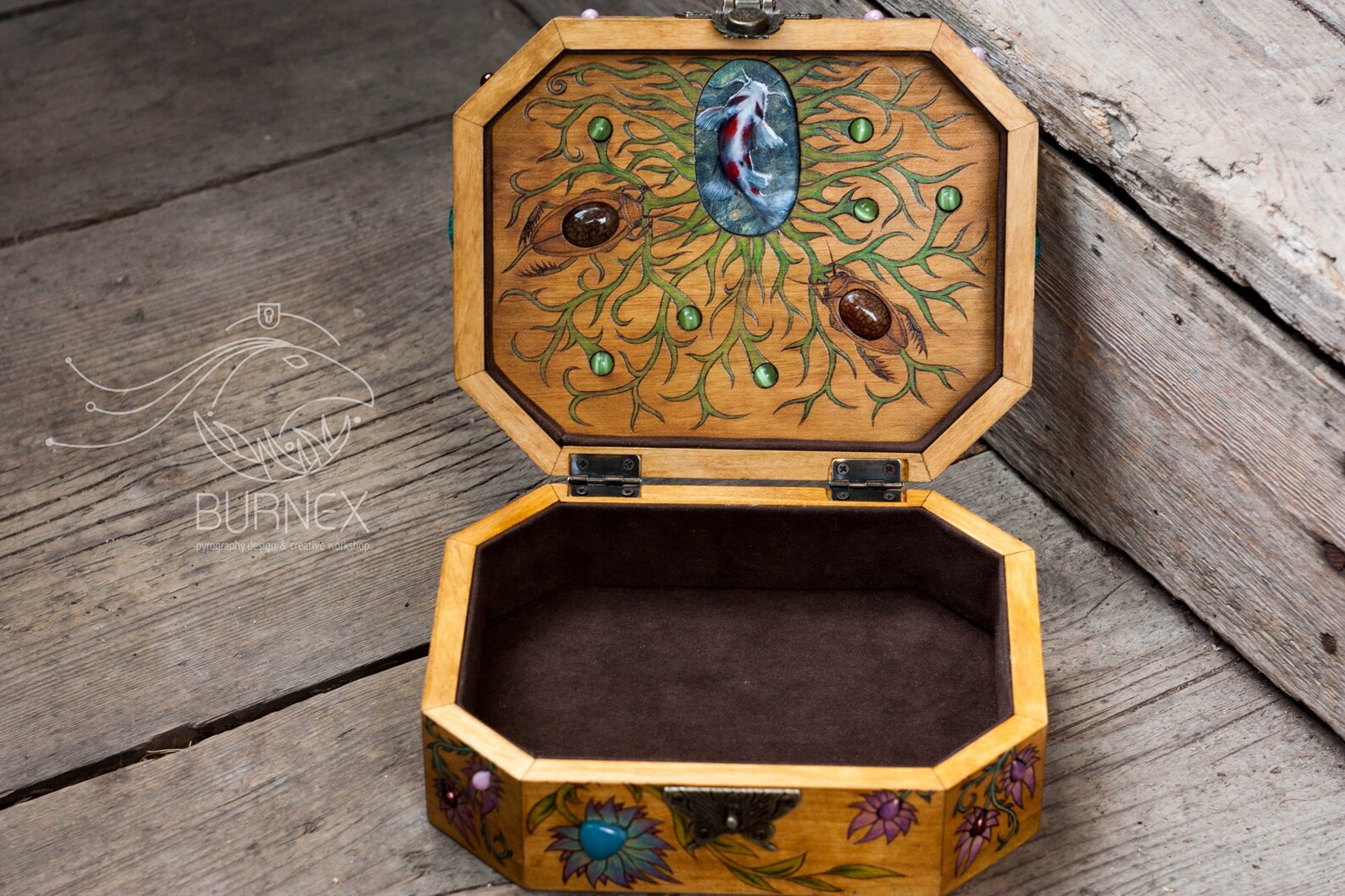 EXAMPLE LISTING Wooden Custom Treasury Box OOAK Engraved - Etsy