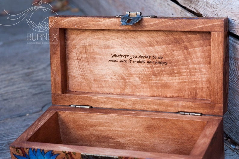 Wooden Runic Box Vintage Money Box Jewelry Box Keepsake - Etsy