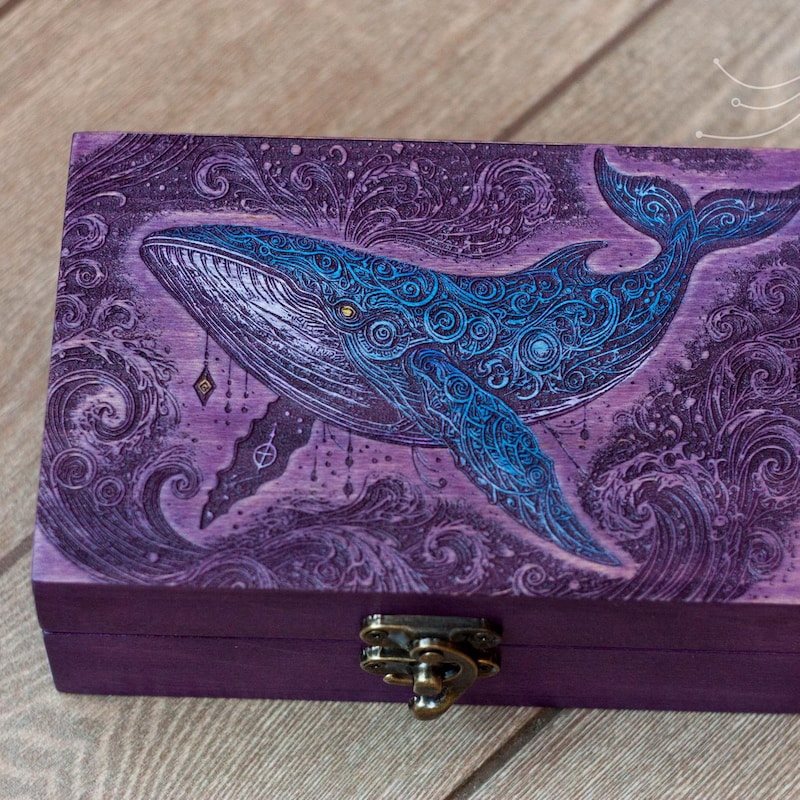 Decorative Box Chest Blue - Etsy