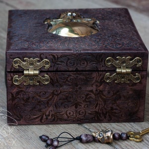 Big Skull Box | Gothic Box | Goth | Wooden Crafted Vintage Jewelry Box ...