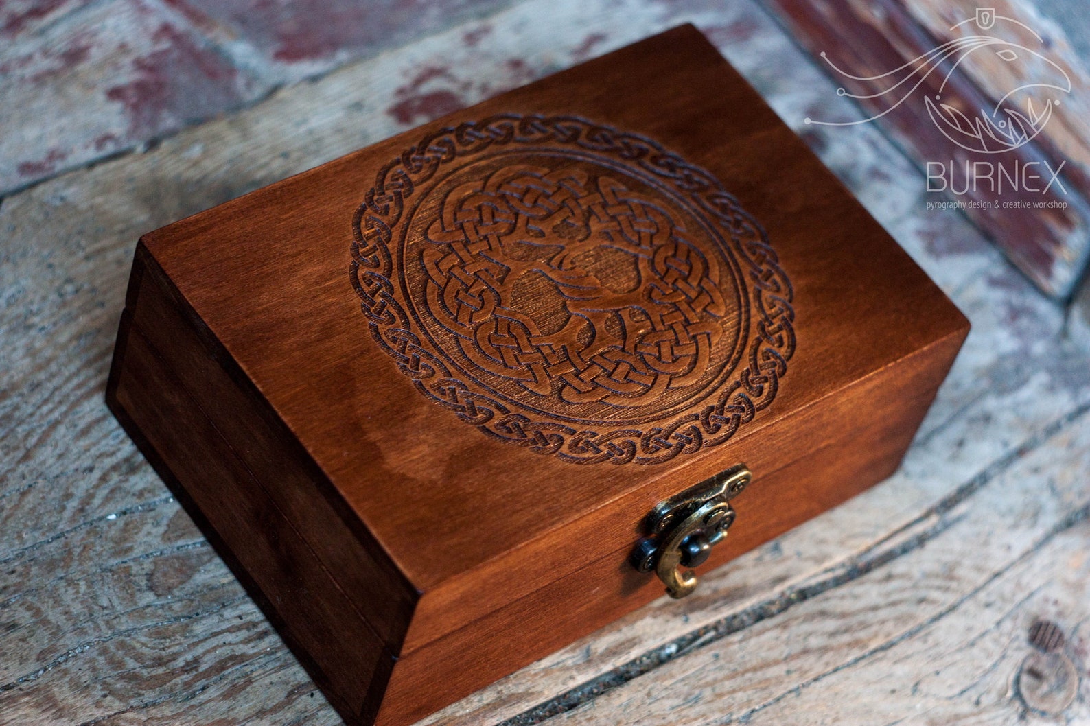 Wooden Engraved Tarot Box Custom Tarot Box Pyrography Deck - Etsy