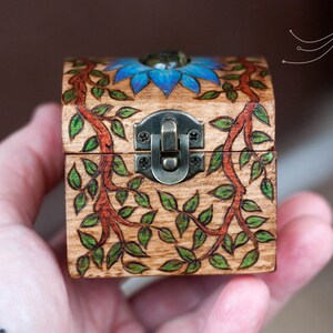 Little Wooden Beautiful Custom Box for Rings | Ring Box | Tiny Keepsake ...