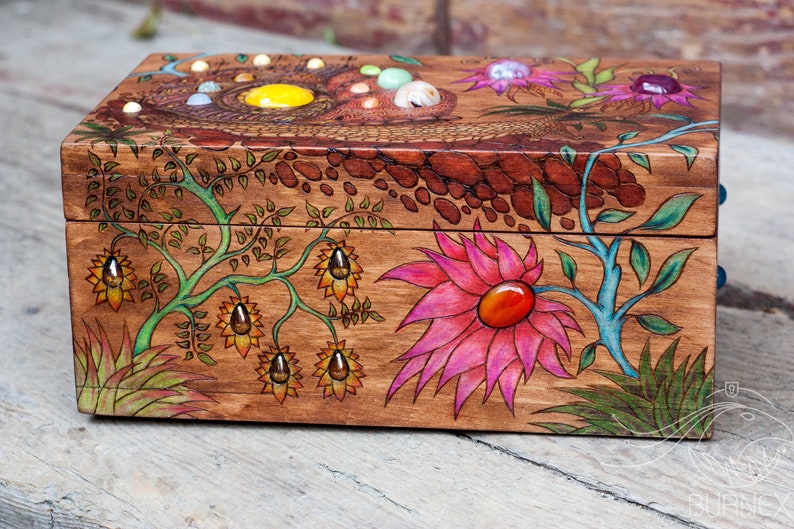 EXAMPLE LISTING Wooden Custom Treasury Box Engraved Wooden - Etsy