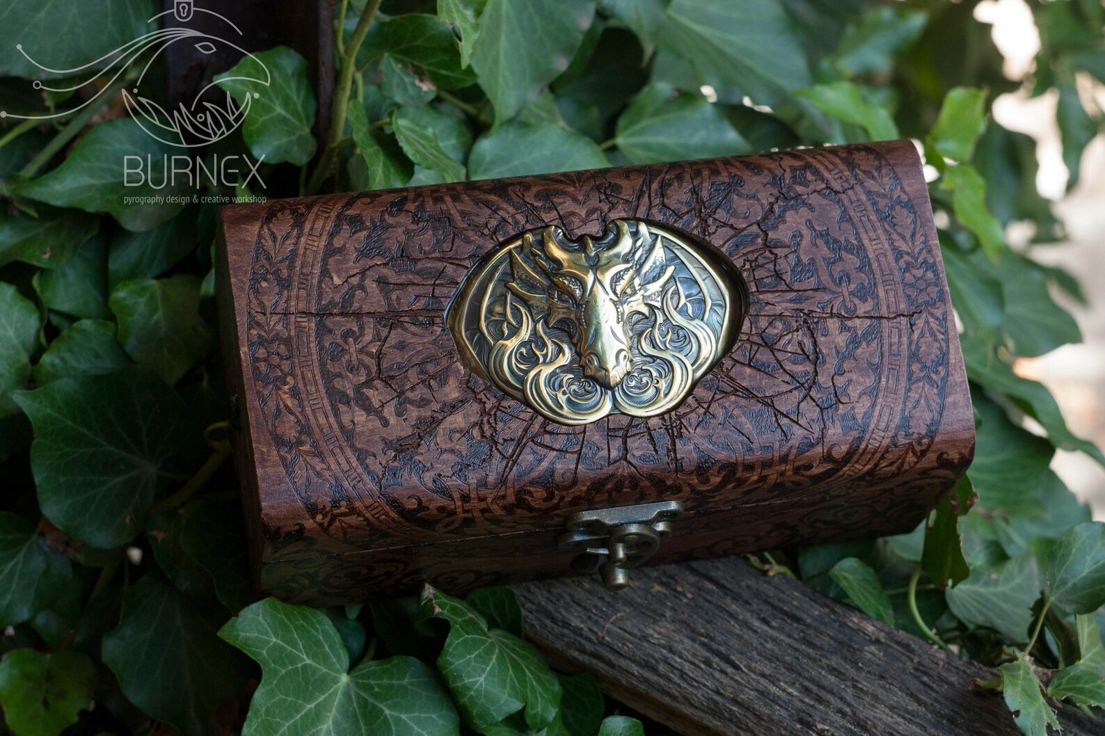 Wooden Custom Stylish Box Dragon Chest Engraved Wooden Box - Etsy