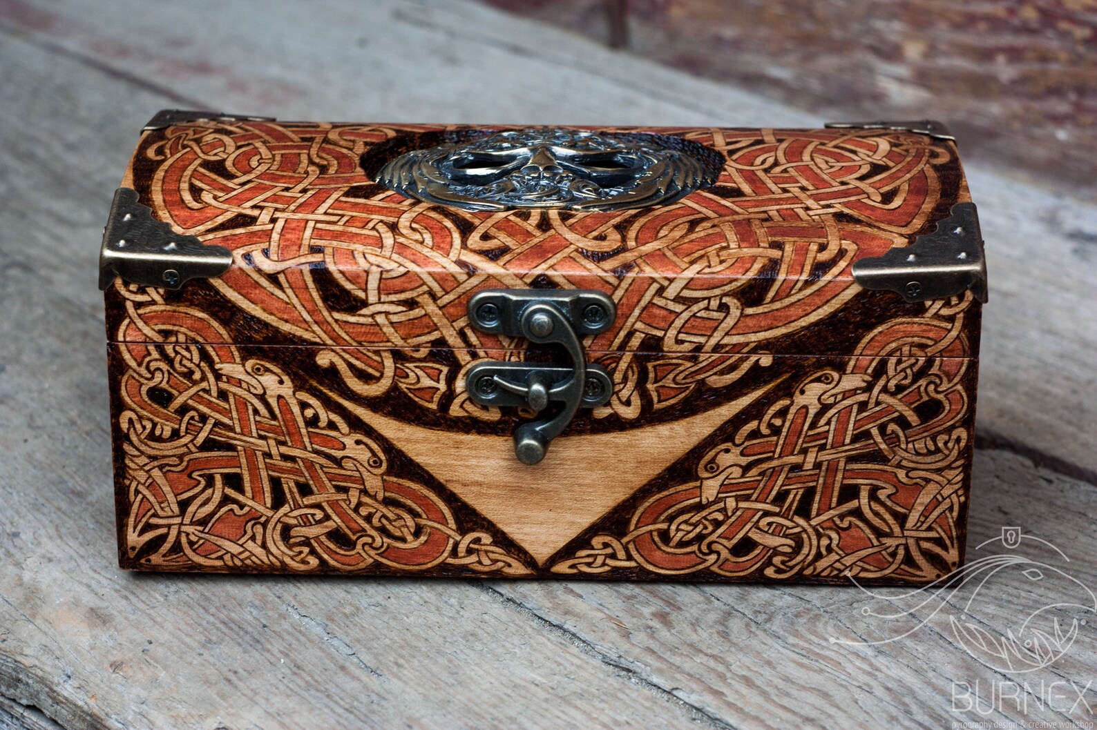 Viking shield box wooden crafted vintage jewelry box | Etsy