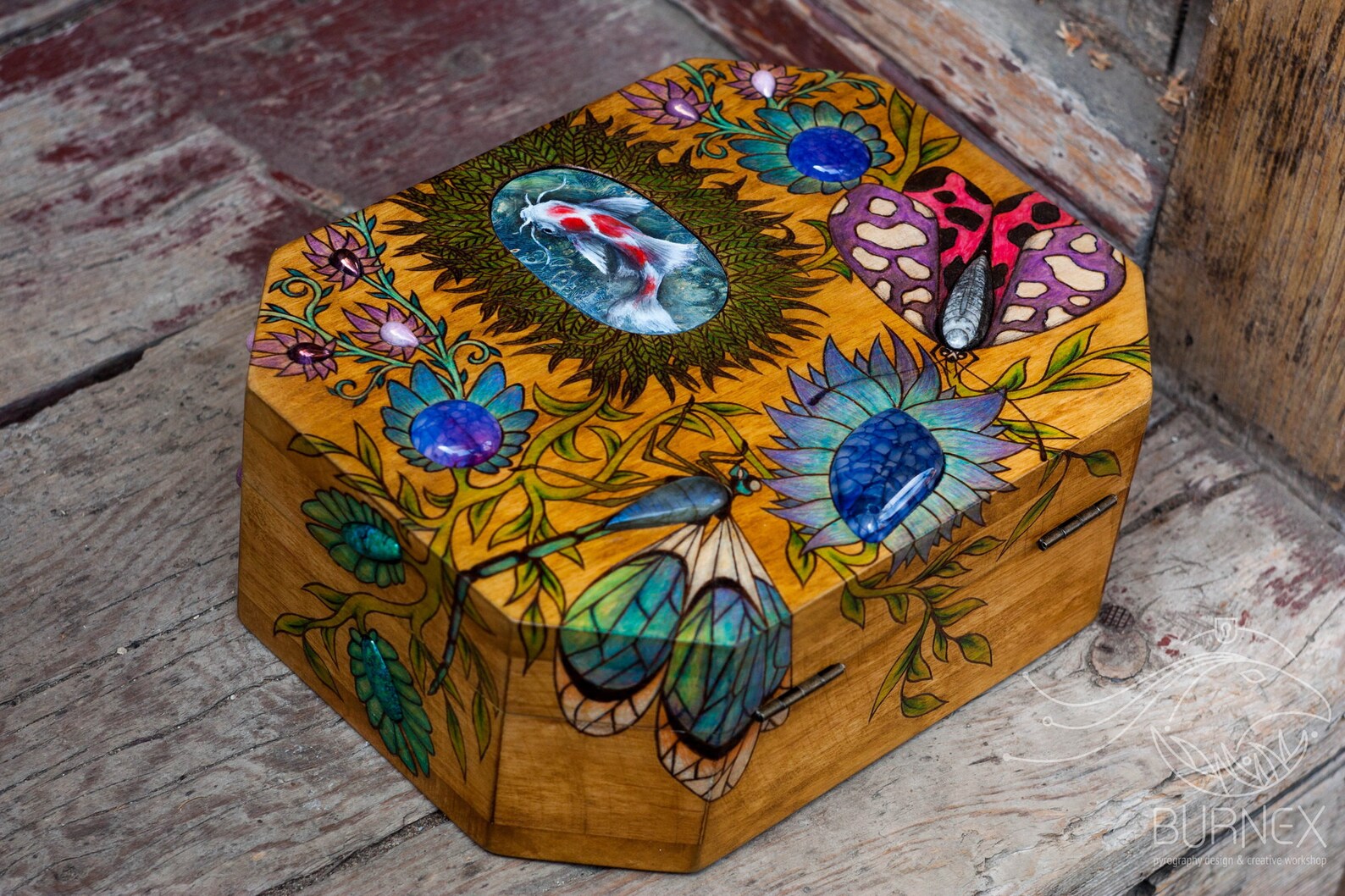 EXAMPLE LISTING Wooden Custom Treasury Box OOAK Engraved - Etsy