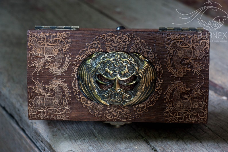 Viking Shield Box Wooden Crafted Vintage Jewelry Box - Etsy