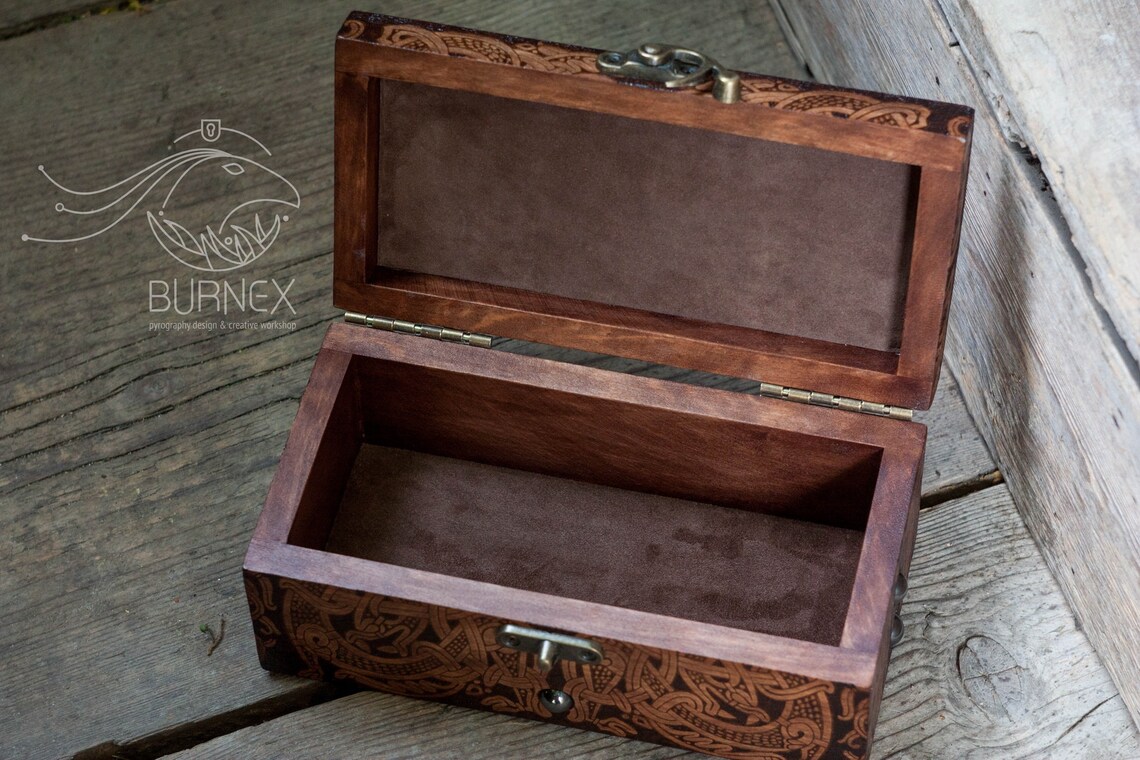 Viking Shield Box Wooden Crafted Vintage Jewelry Box - Etsy
