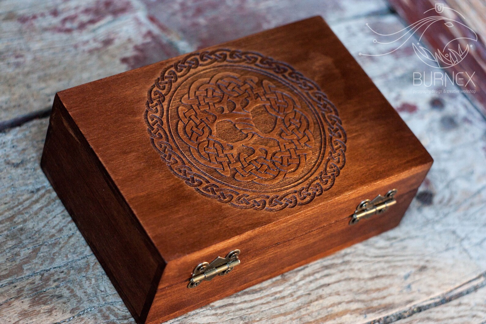 Wooden Engraved Tarot Box Custom Tarot Box Pyrography Deck - Etsy