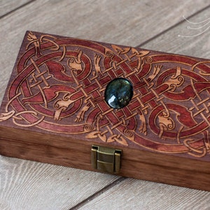 Wooden Vintage Money Box Cash Box Celtic Card Custom Box - Etsy