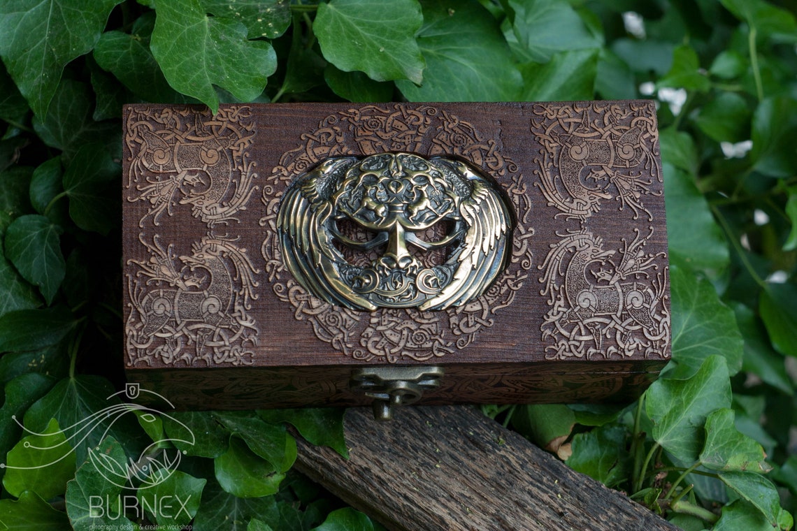 Viking Shield Box Wooden Crafted Vintage Jewelry Box - Etsy