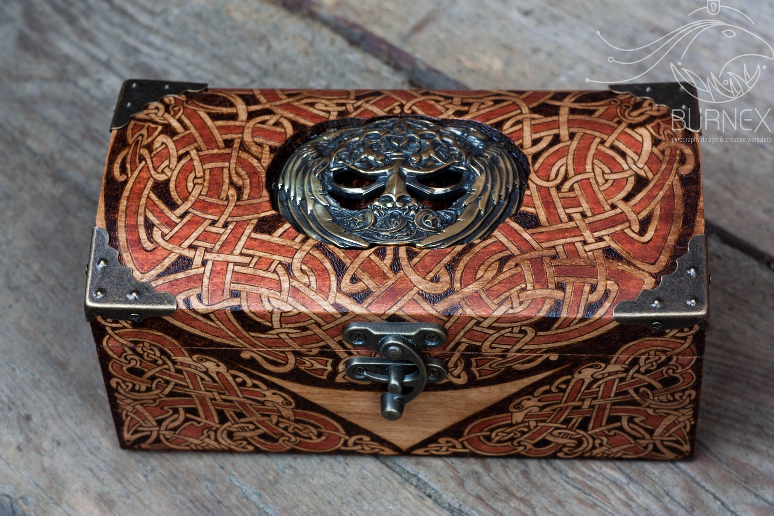 Viking shield box wooden crafted vintage jewelry box | Etsy